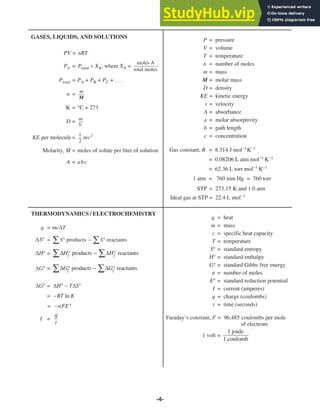 AP Chemistry Free-Response Questions | PDF