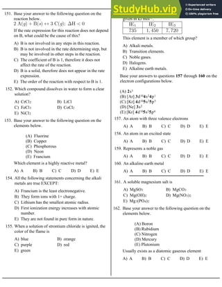 AP CHEM MIDTERM REVIEW | PDF