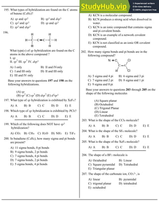 AP CHEM MIDTERM REVIEW | PDF