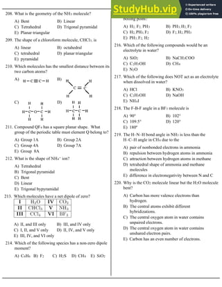 AP CHEM MIDTERM REVIEW | PDF