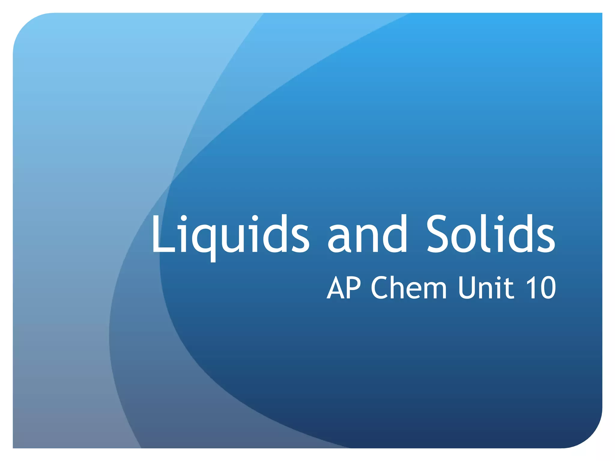 Ap chem unit 10 | PPT