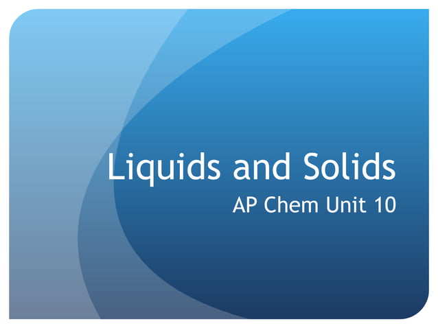 Ap chem unit 10 | PPT