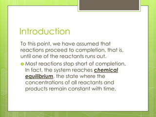 Ap chem unit 13 presentation | PPT