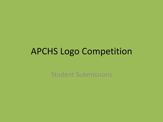 Apchs logo competition | PPT