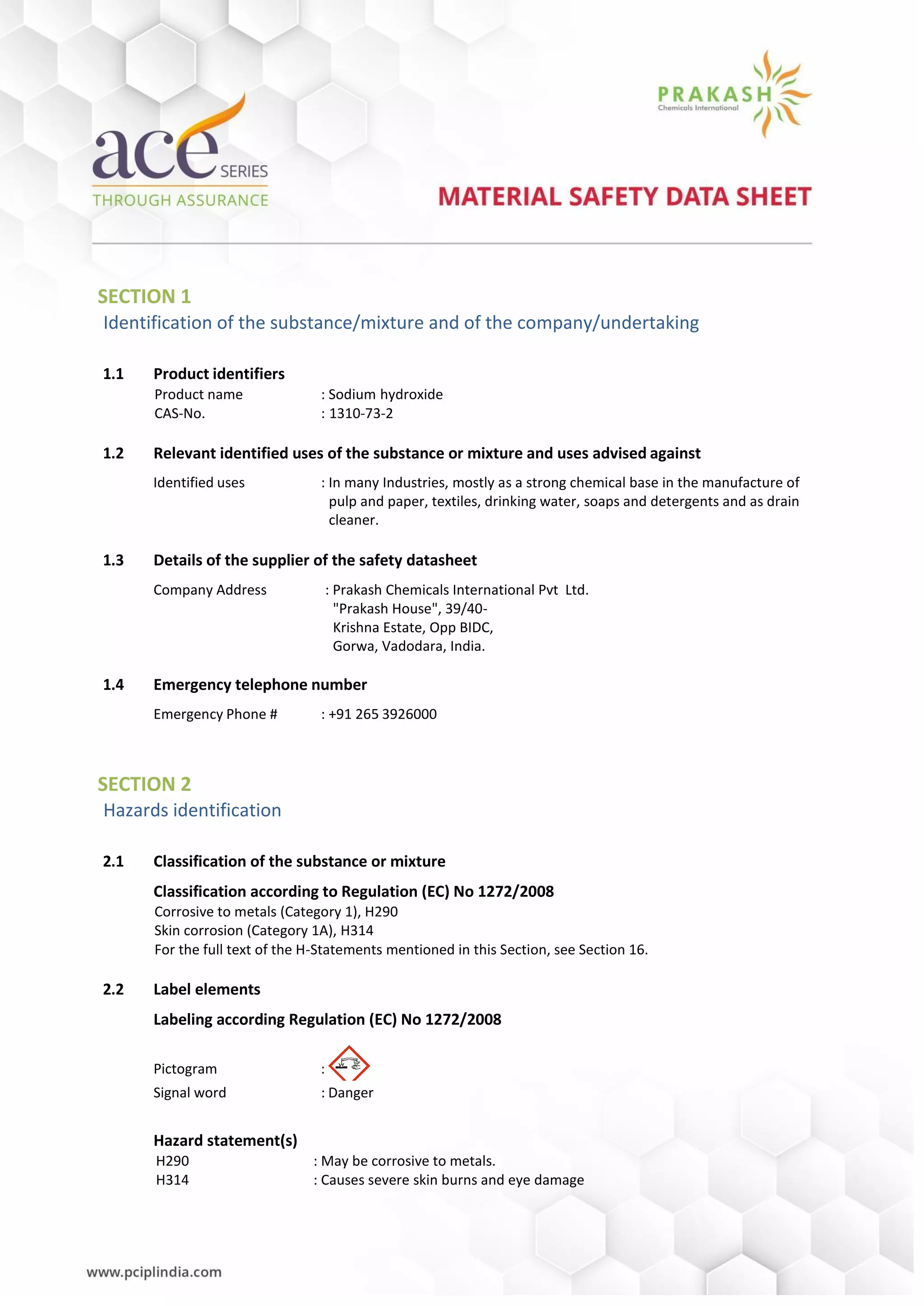 Caustic Soda Flakes Manufacturers In Dubai | Prakash Chemicals ...