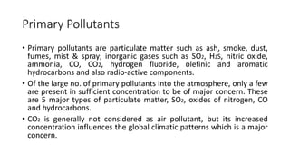 Air Pollution & Control Module 1 | PPTX