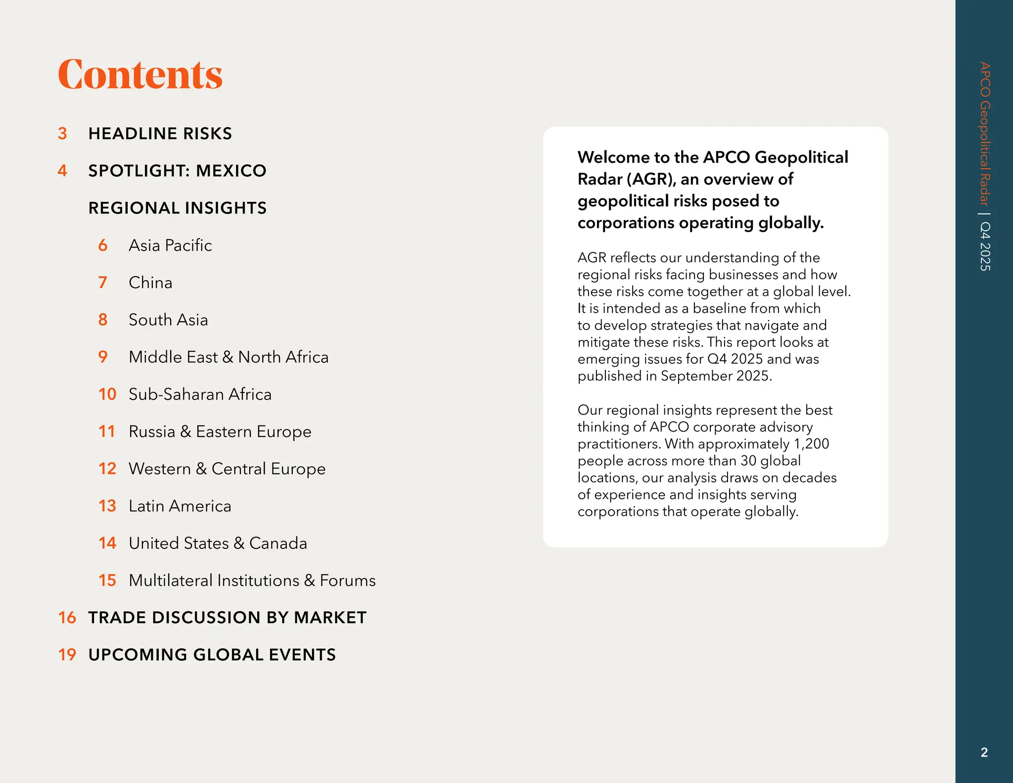 The APCO Geopolitical Radar Q4 2025 Edition | PDF