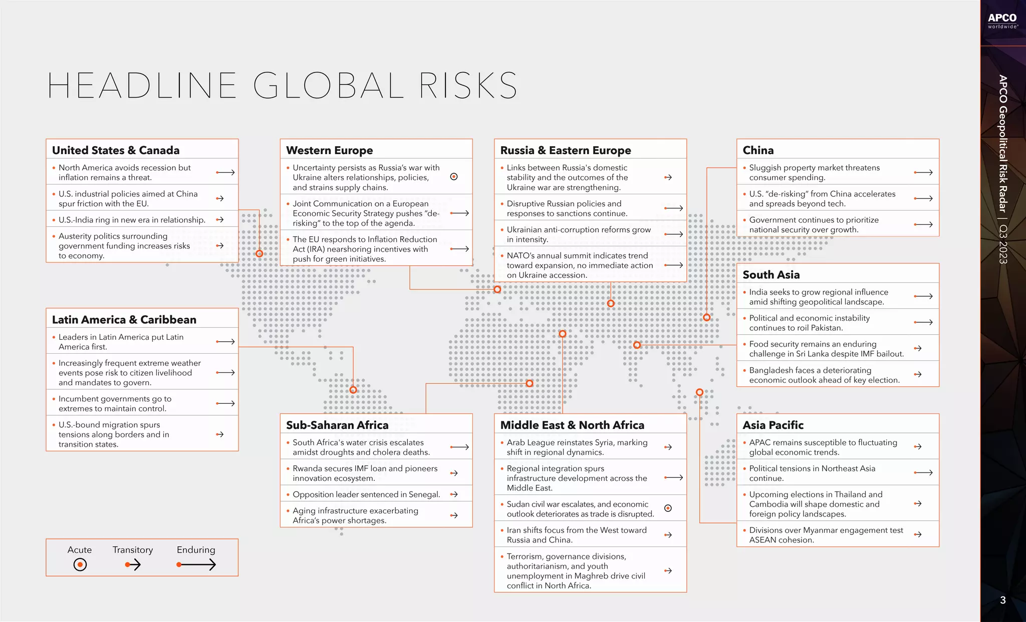 APCO Geopolitical Risk Radar - Q3 2023 | PDF