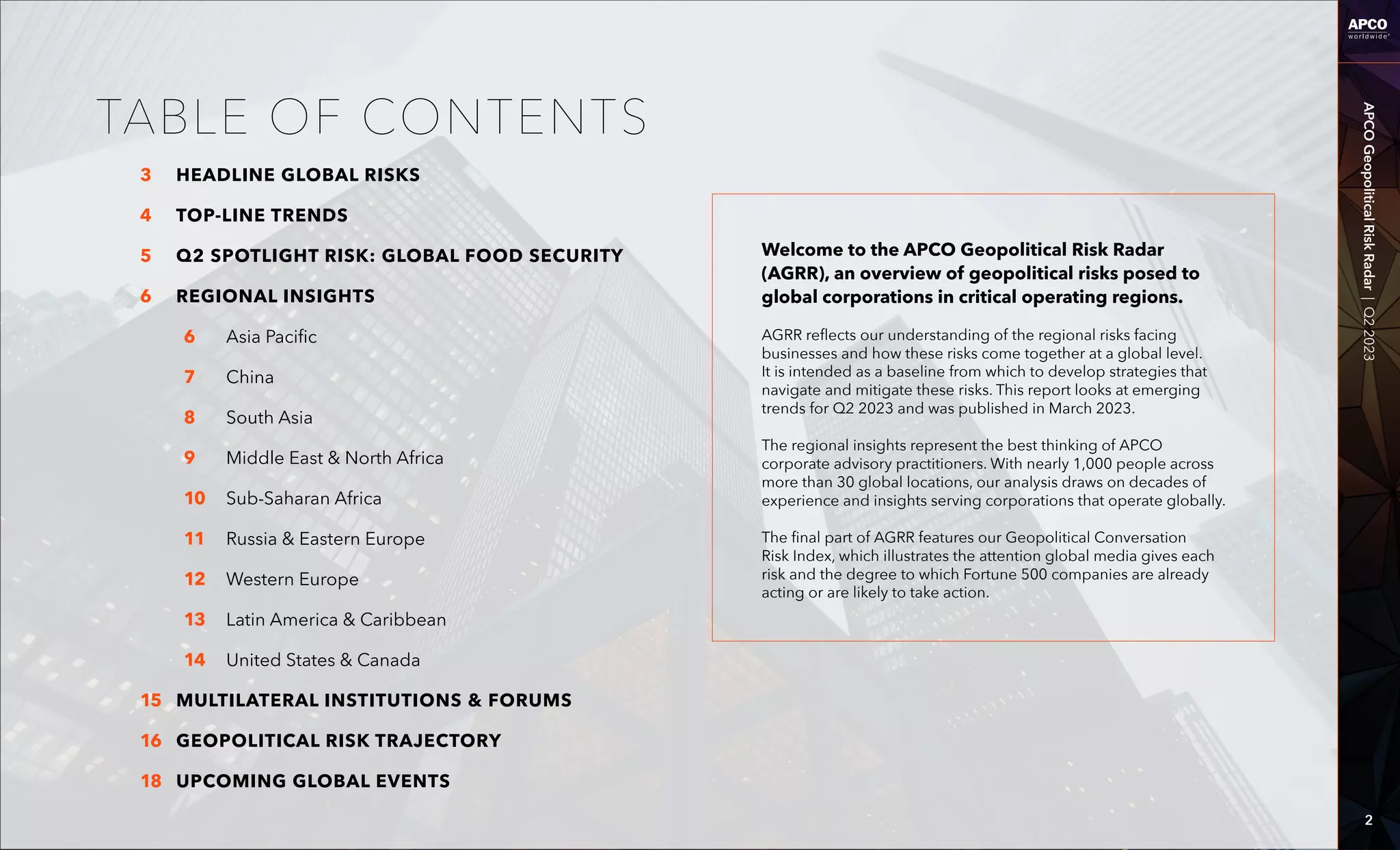 APCO Geopolitical Risk Radar: Q2 2023 | PPT