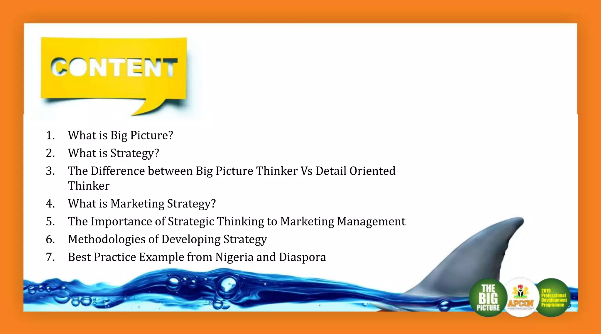 Apcon 2019 presentation big picture marketing strategy | PPTX