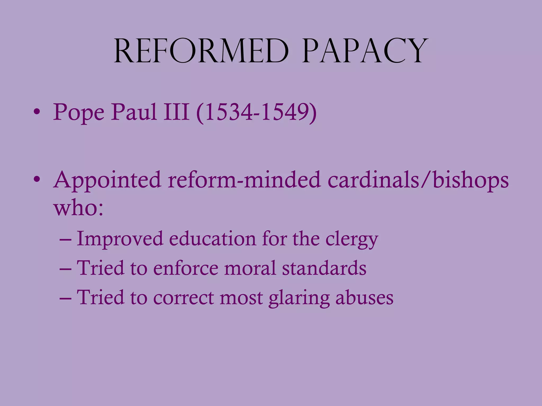 AP Counter Reformation | PPT