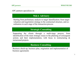 APC partners - Profile Jan 2011 | PDF