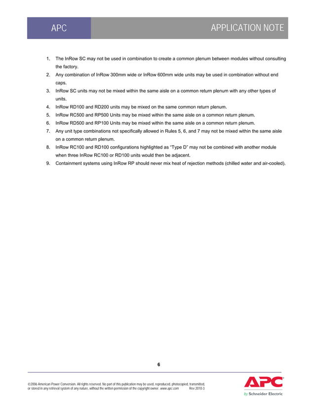 APC InRack (RACS) Configurations | PDF | Home Appliances | Home & Garden
