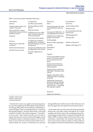 Therapeutic approach to referential thinking in a case of schizotypal ...