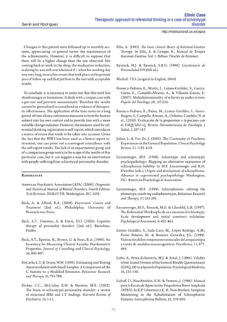 Therapeutic approach to referential thinking in a case of schizotypal ...