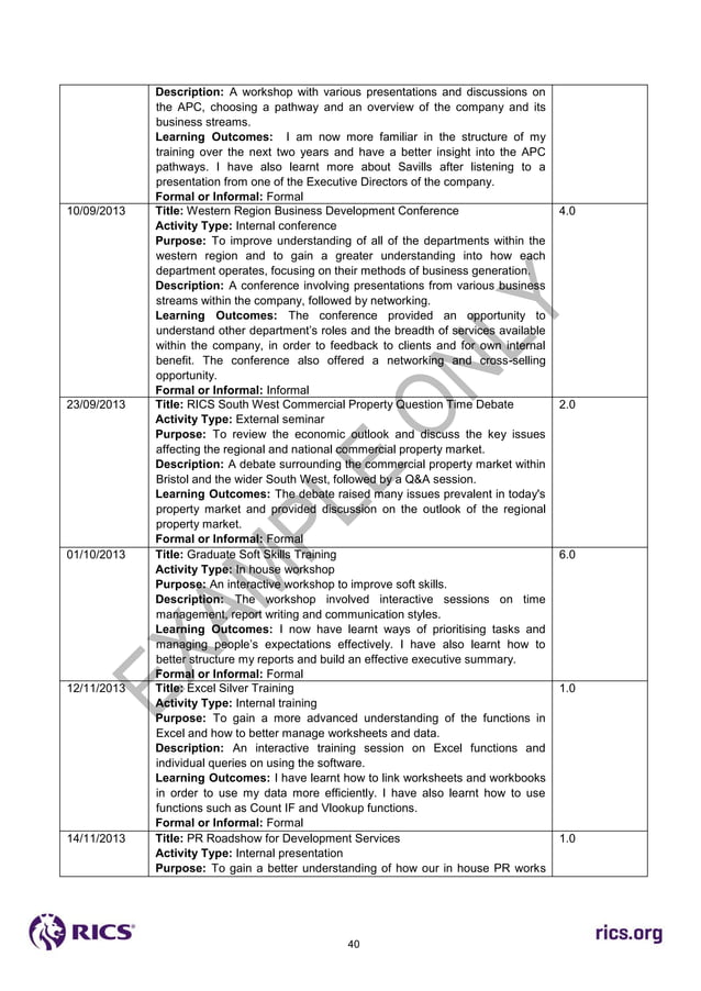 APC Submission RICS Valuation Pathway PDF | PDF