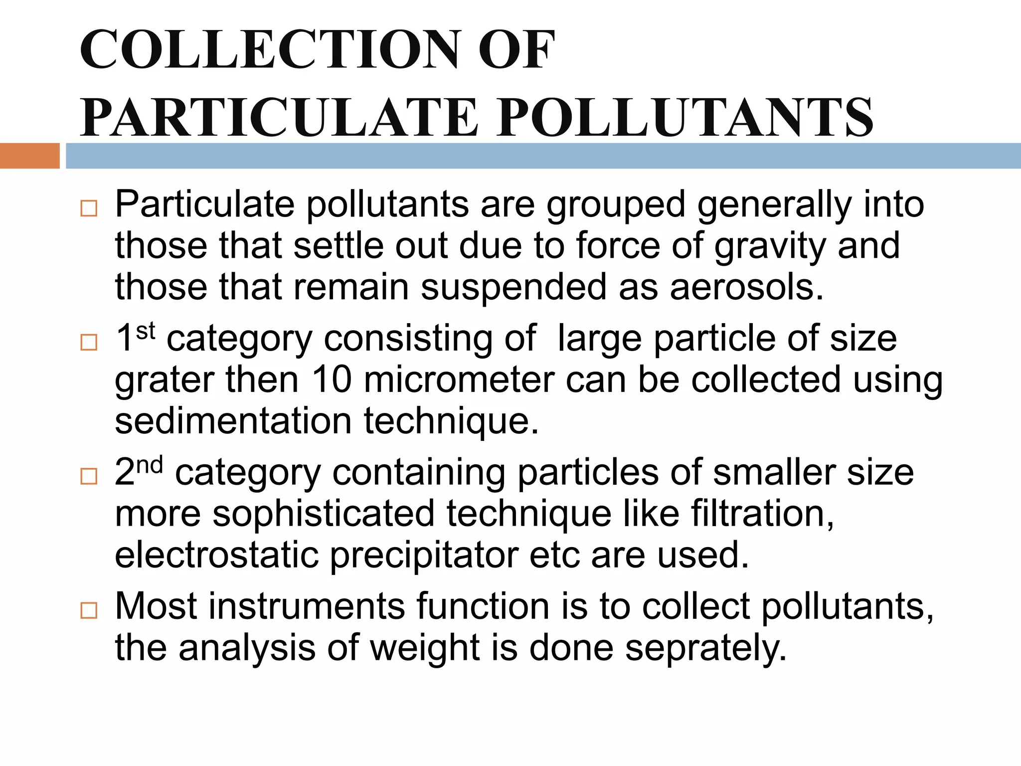 particulate air pollution measurement | PPTX