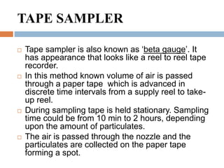 particulate air pollution measurement | PPTX