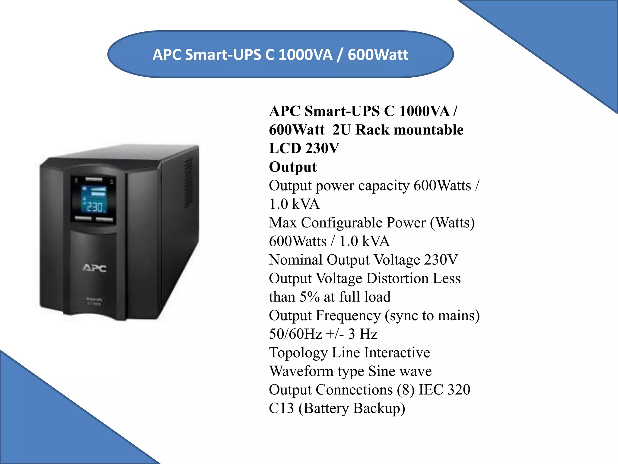 Apc ups | PPT