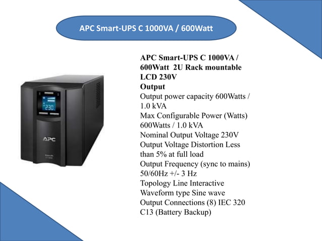 Apc ups | PPT