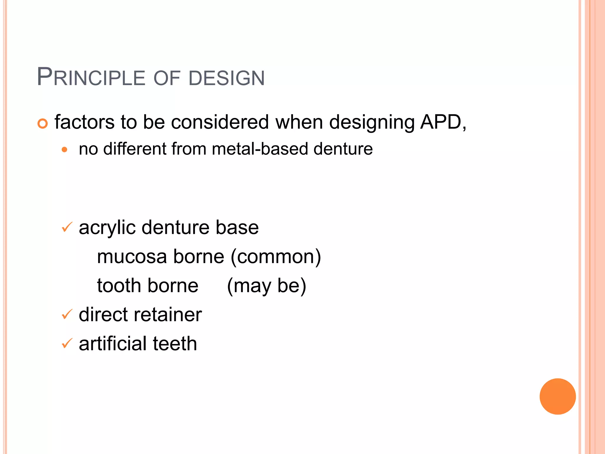Acrylic partial denture | PPTX