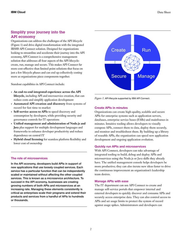 API Connect from IBM | PDF | Web Development | Internet