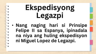 GRADE 5 AP - Ekspedisyon ng mga Espanyol | PPTX
