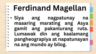 GRADE 5 AP - Ekspedisyon ng mga Espanyol | PPTX