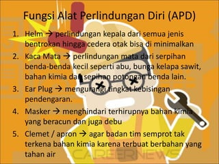 APD kebun yang harus dilakukan dan wajib | PDF