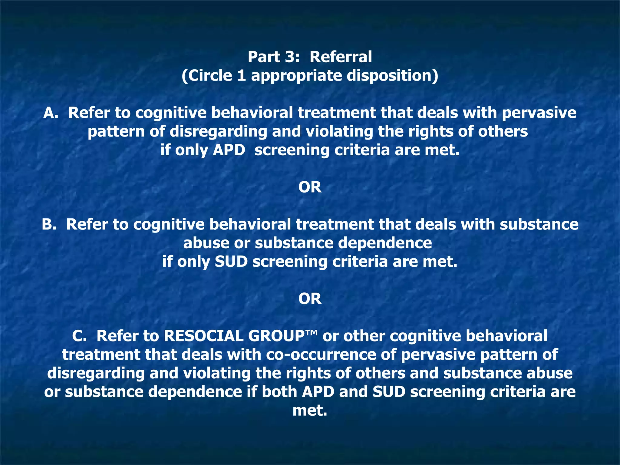 APD SUD by Rand L. Kannenberg | PPT