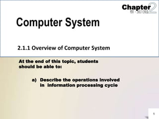 PDT DC015 Chapter 2 System Concept 2017/2018 (a) | PPT