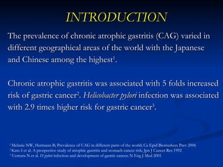 A study on chronic gastritis in the east coast of Peninsular Malaysia | PPT