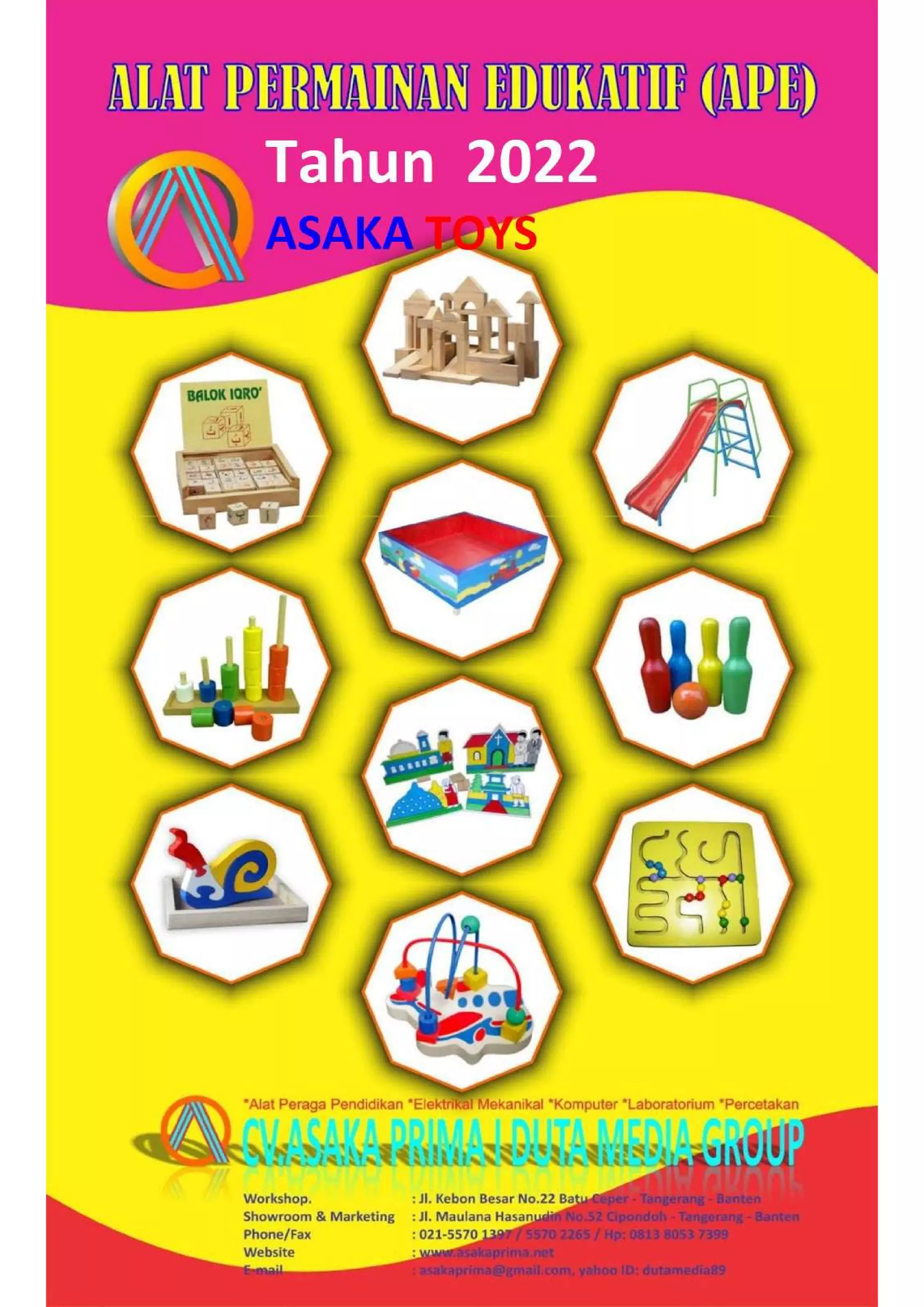 TOKO MAINAN PAUD APE BOP DAK 2023 ASAKA TROYS | PDF