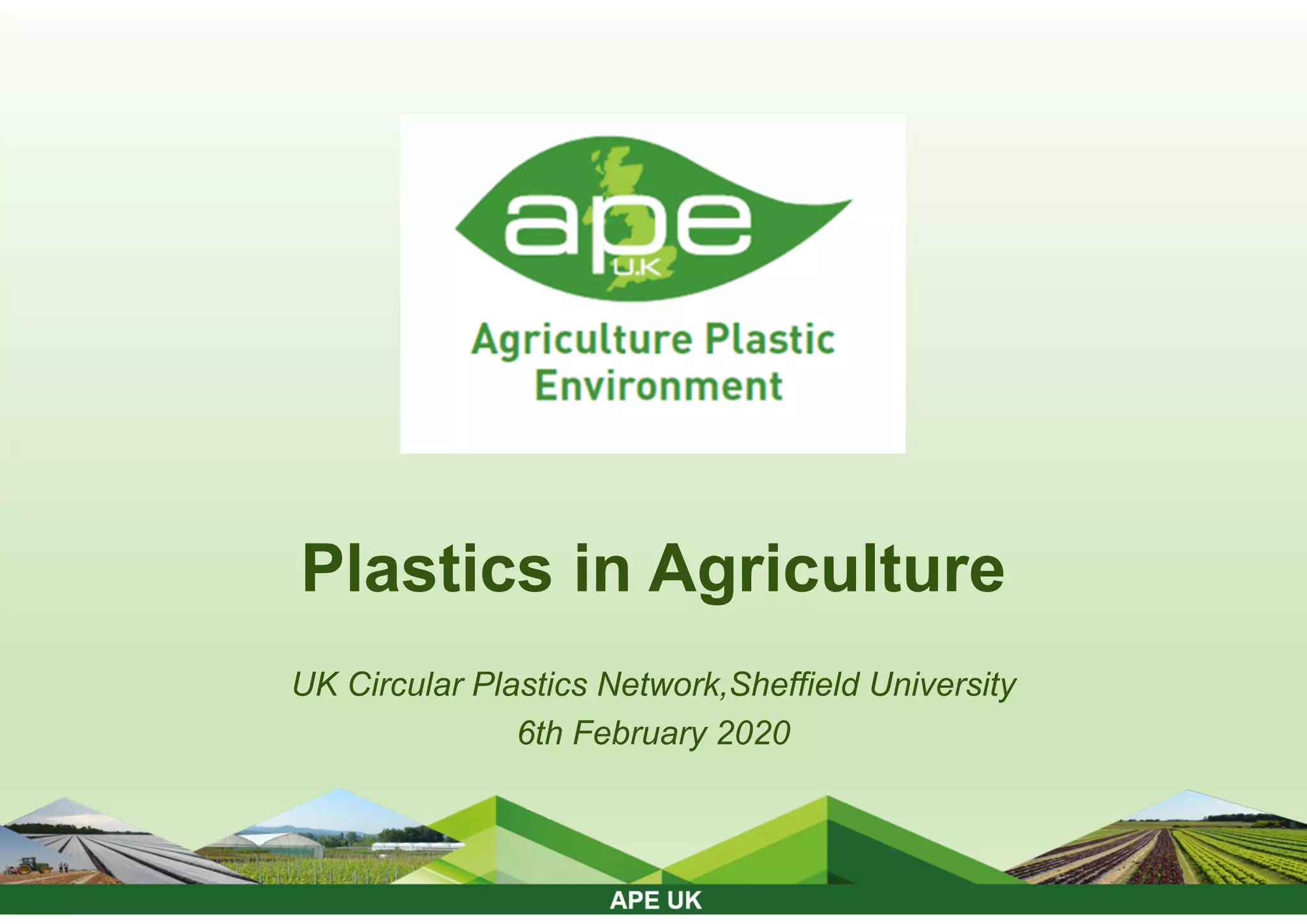 Sustainable Use of Plastics in Agriculture - Challenges and Solutions ...