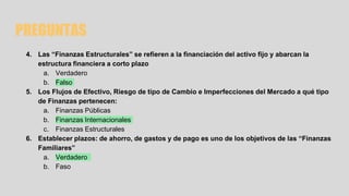 Clasificación de las Finanzas | PPTX