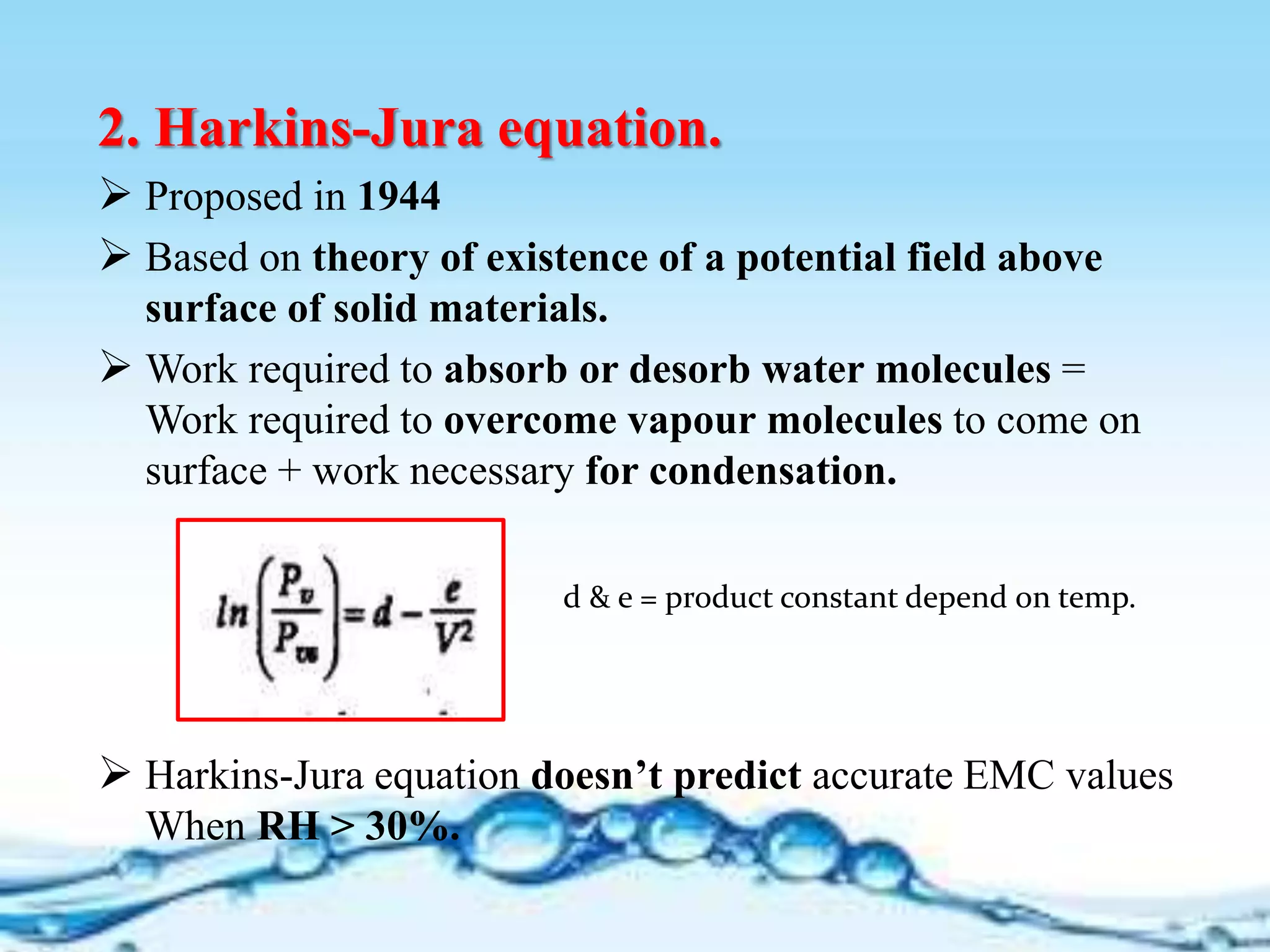 Equilibrium Moisture Content - Methods of Determination of EMC, Models ...