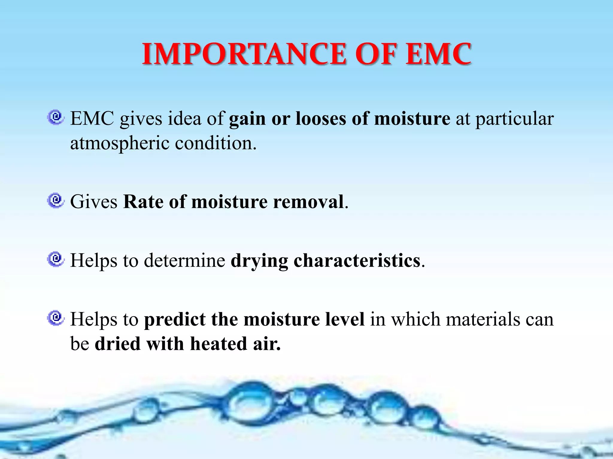Equilibrium Moisture Content - Methods of Determination of EMC, Models ...