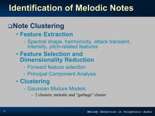 Melody Detection in Polyphonic Audio | PPT