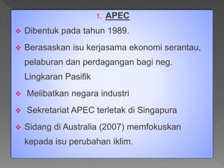 APEC (ASIAN PACIFIC ECONOMIC ) | PPTX