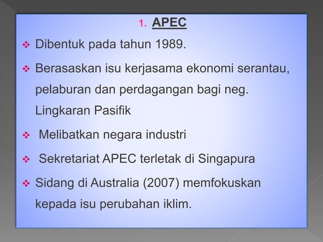 APEC (ASIAN PACIFIC ECONOMIC ) | PPTX