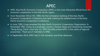 Asia Pasific Economic Cooperation Presentation | PPTX