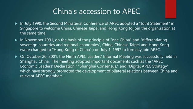 Asia Pasific Economic Cooperation Presentation | PPTX | Economy ...