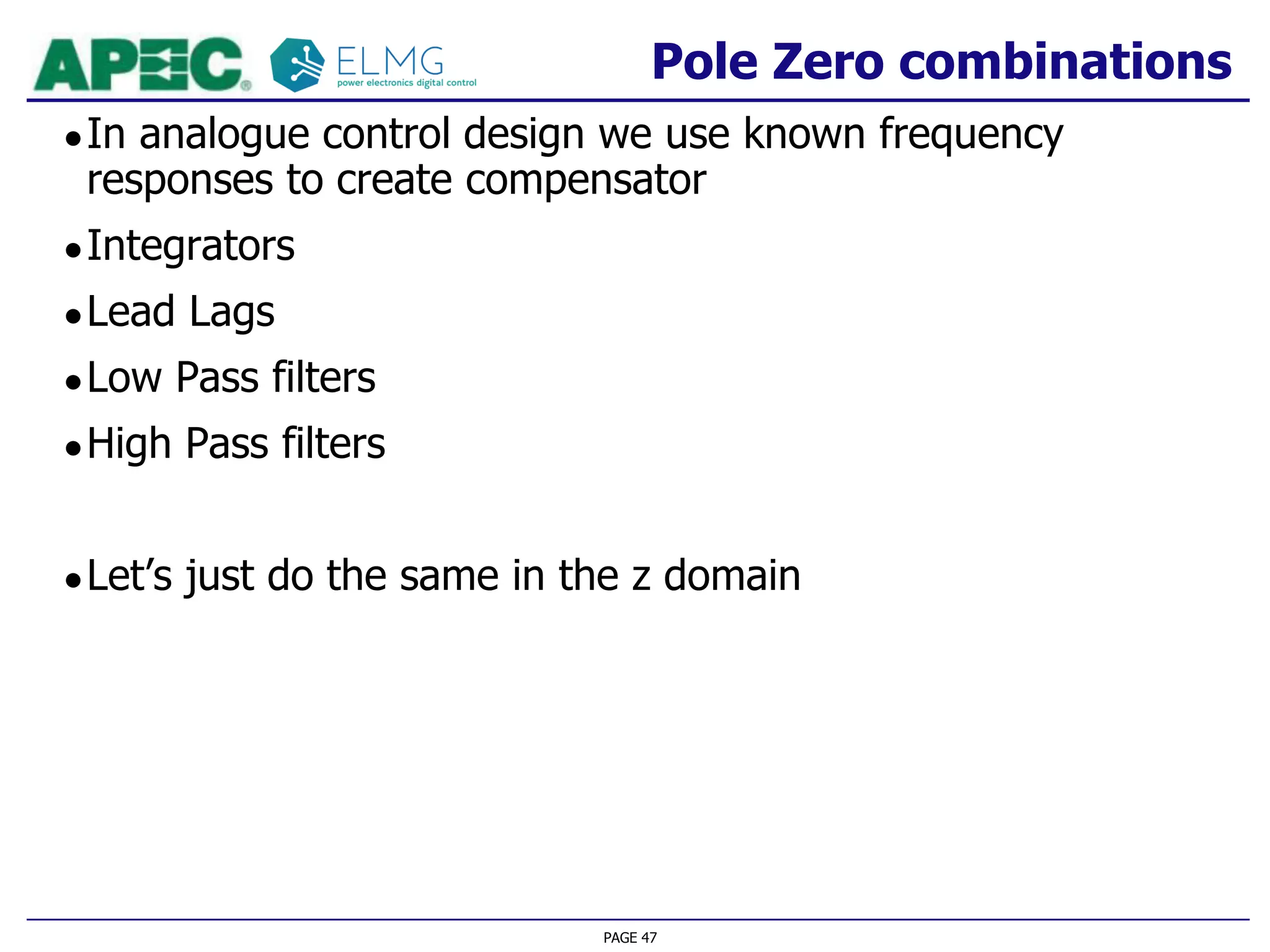 High Performance Digital Control Presentation Apec 2016 Dr. Hamish ...