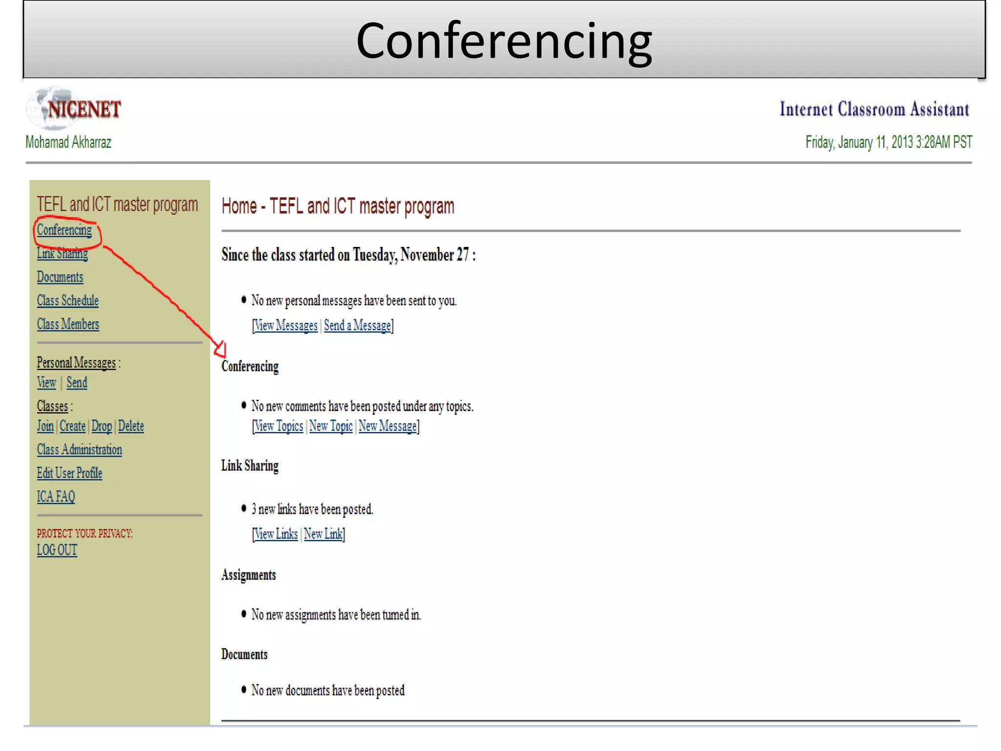 A pecha kutcha presentation on nicenet website | PPTX