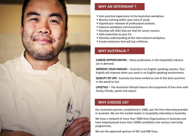Australian internship in hospitality | PDF | Australia and Oceania Travel | Travel Locations