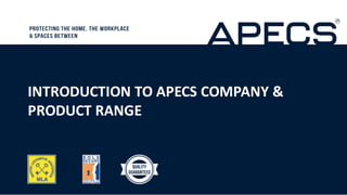 Introduction to APECS company and product range | PDF