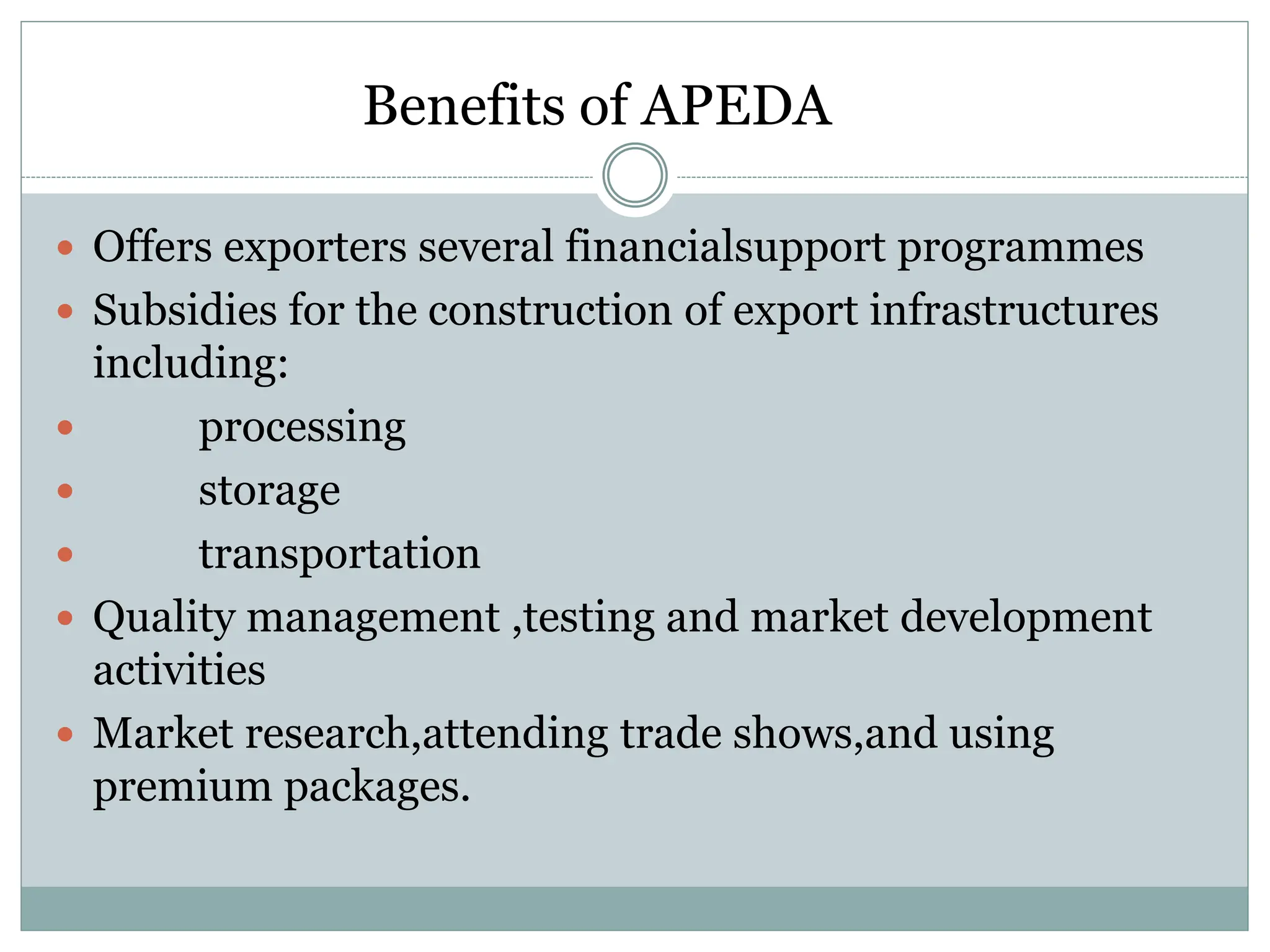APEDA for processed food export in india.pptx