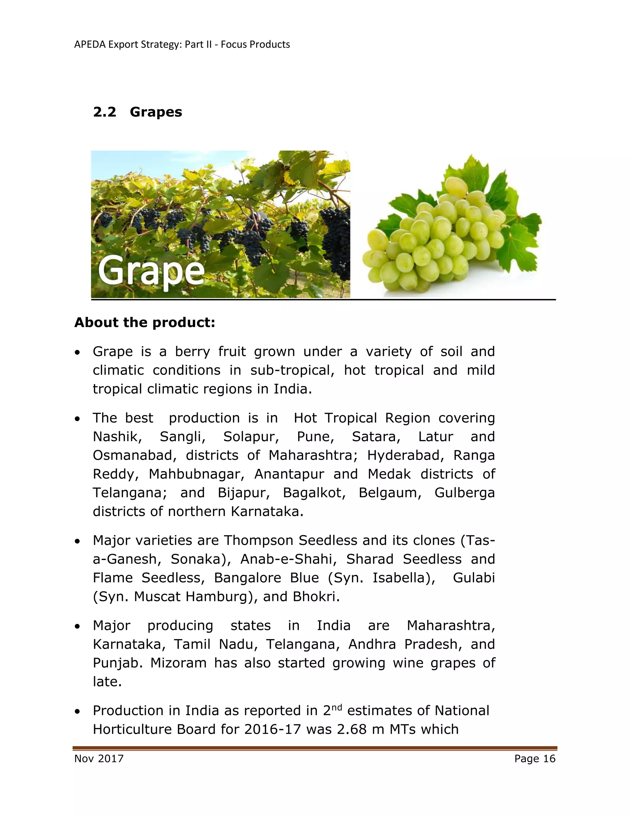 APEDA Export Strategy (Part-2).pdf | Agriculture | Industries