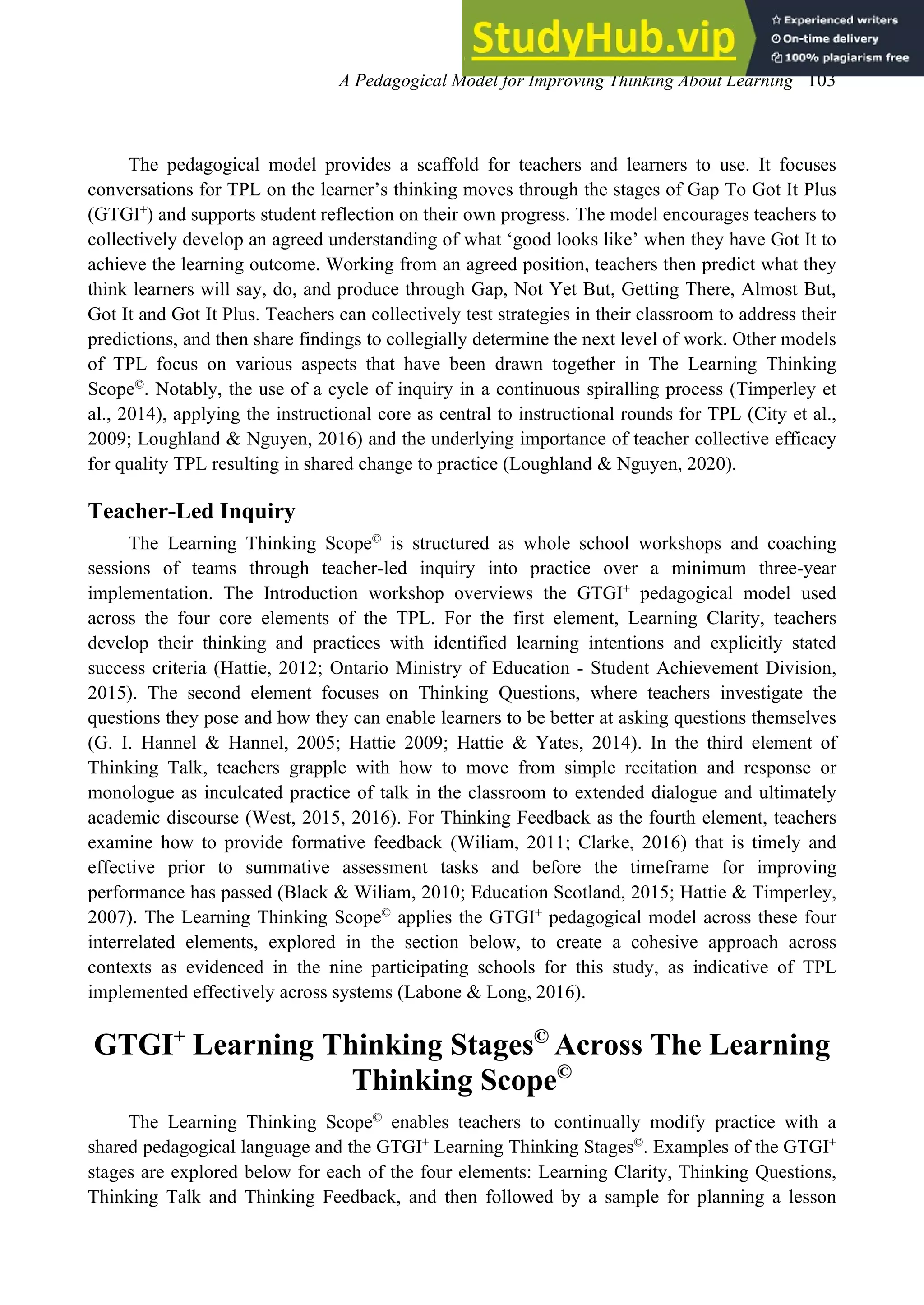 A Pedagogical Model for Improving Thinking About Learning.pdf