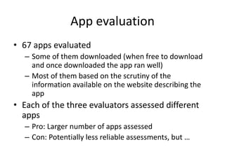 A pedagogic assessment of mobile learning applications | PPT | Free ...